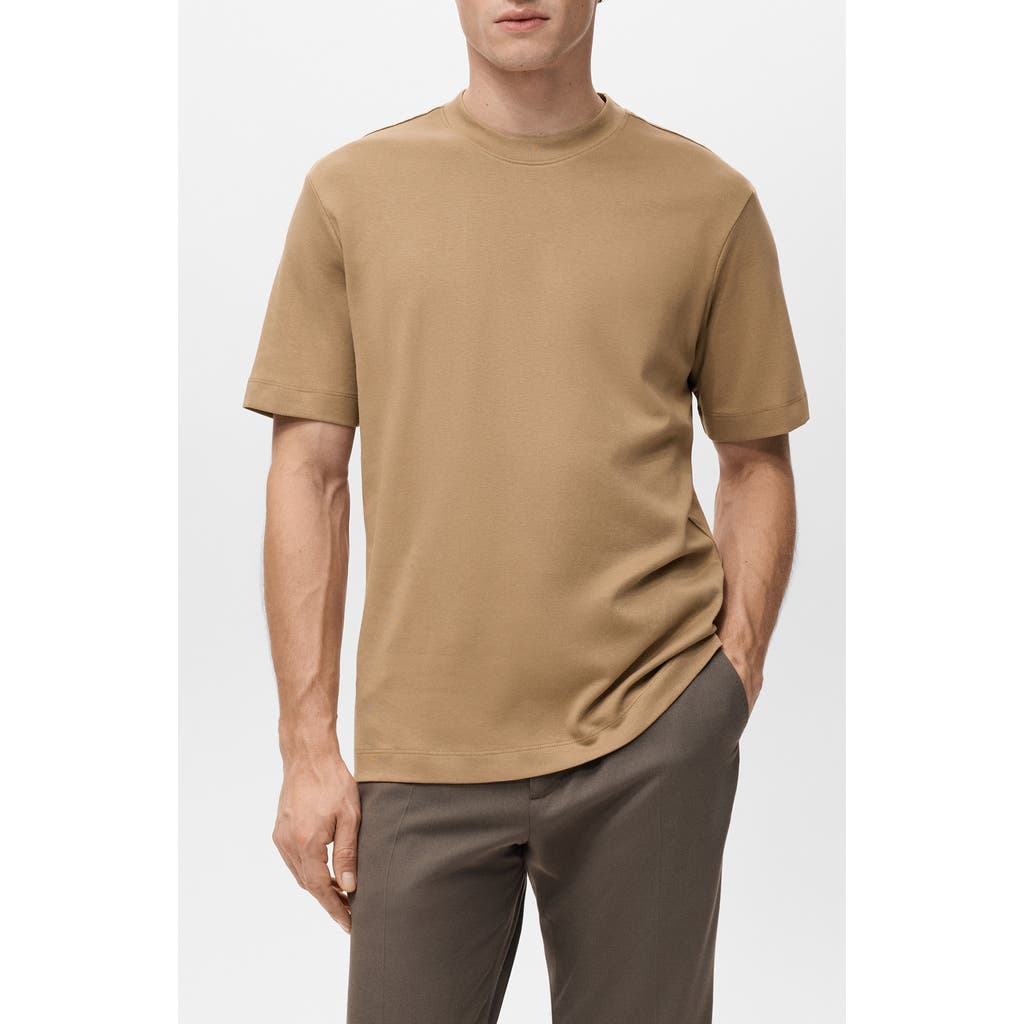 MANGO regular fit medium weight cotton t-shirt